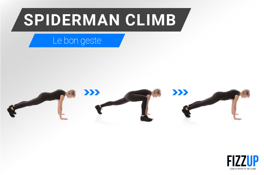 Spiderman climb : un bon exercice cardio | FizzUp